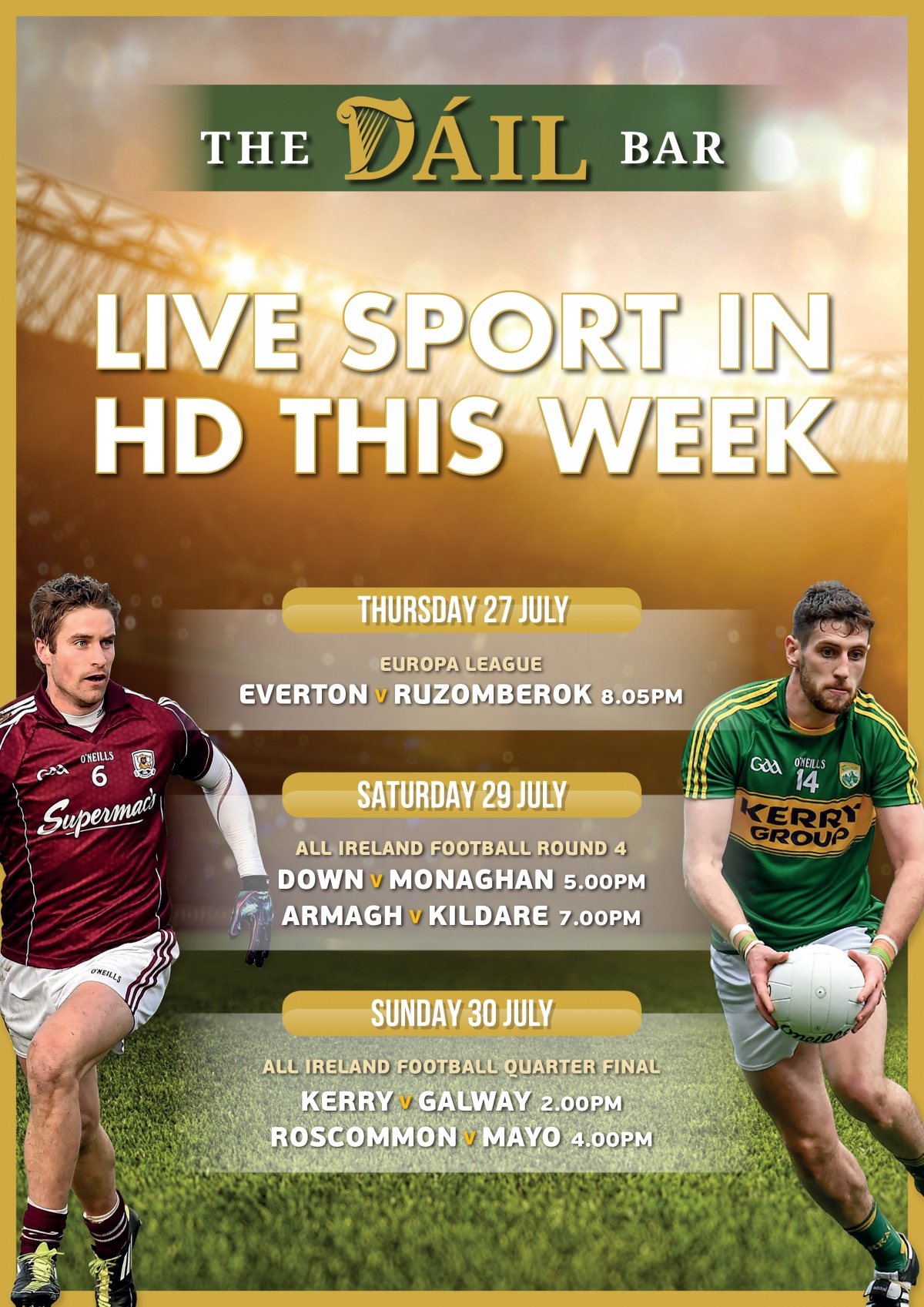 DB Sports Poster 240717 - The Dail Bar