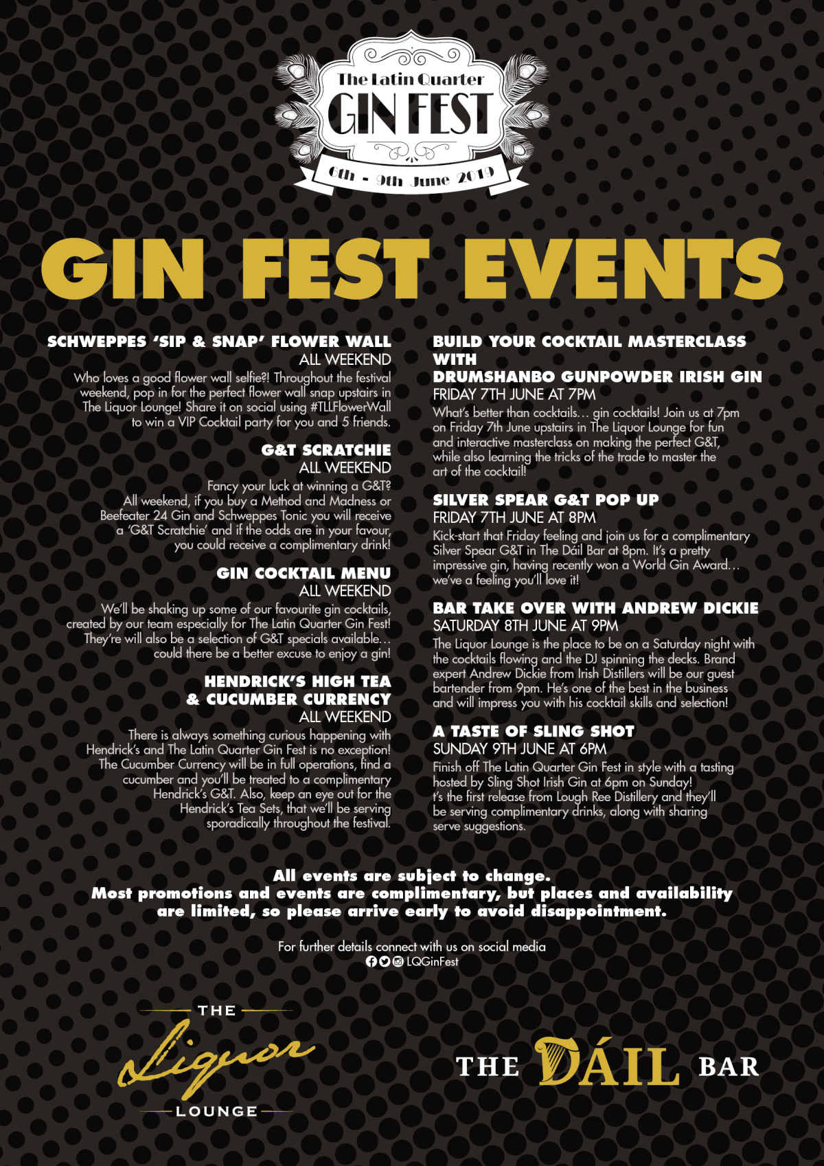 The Latin Quarter Gin Fest - The Dail Bar